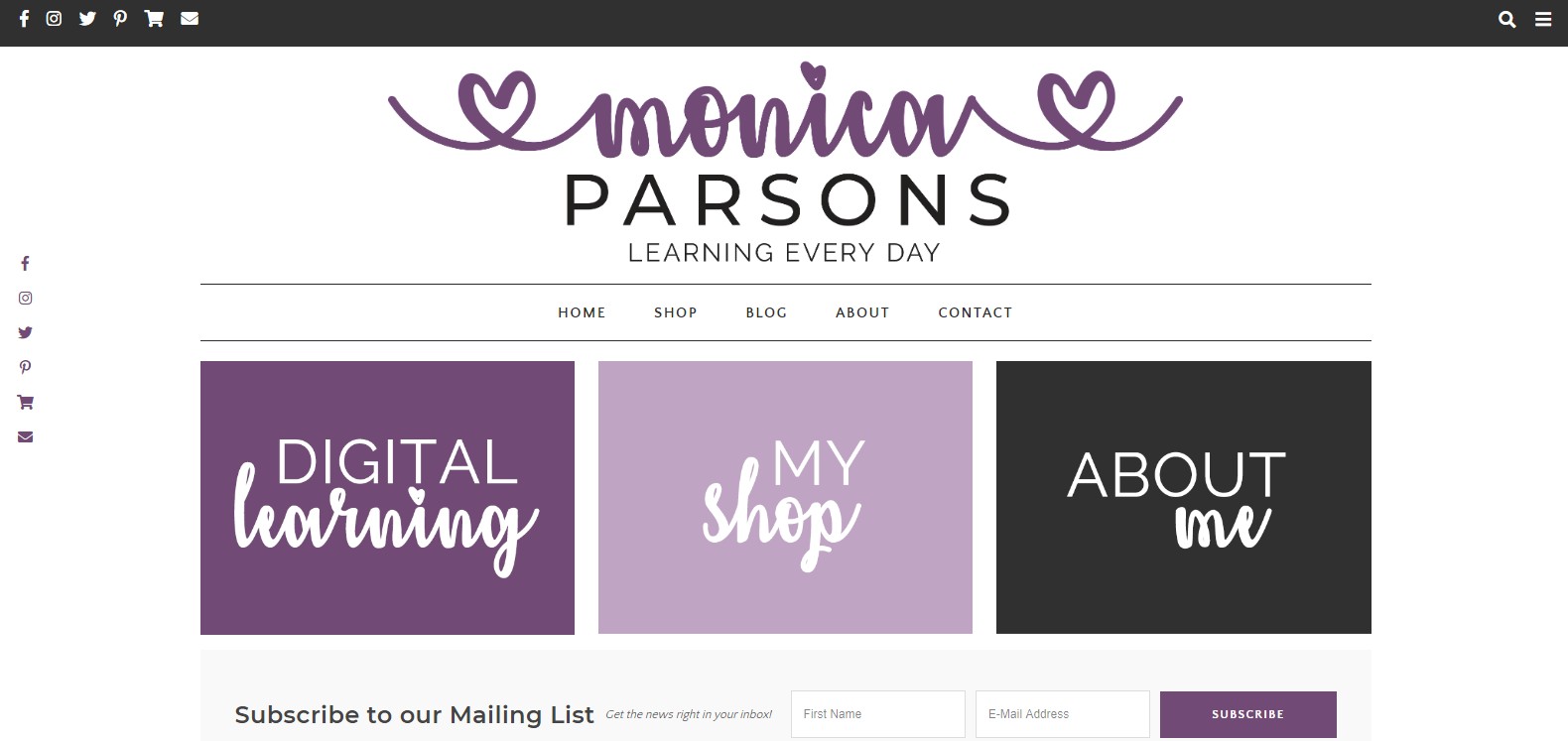 Modern & Simple Blog Designs | Designs By Kassie