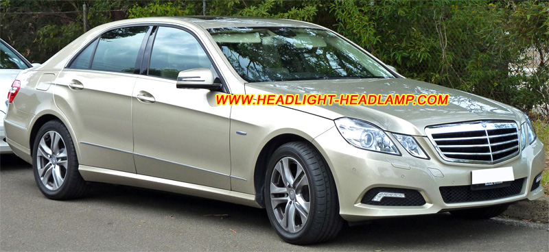 Headlight Headlamp Parts: 2009-2012 Mercedes-Benz E-Class W212 Headlight E200 E250 E300 E350 ...