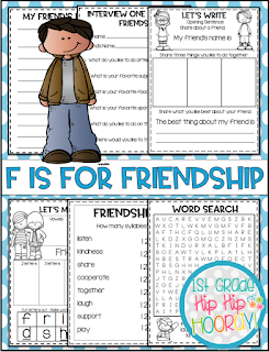 1st Grade Hip Hip Hooray!: Friendship Day ... Paper Pencil or Distance ...