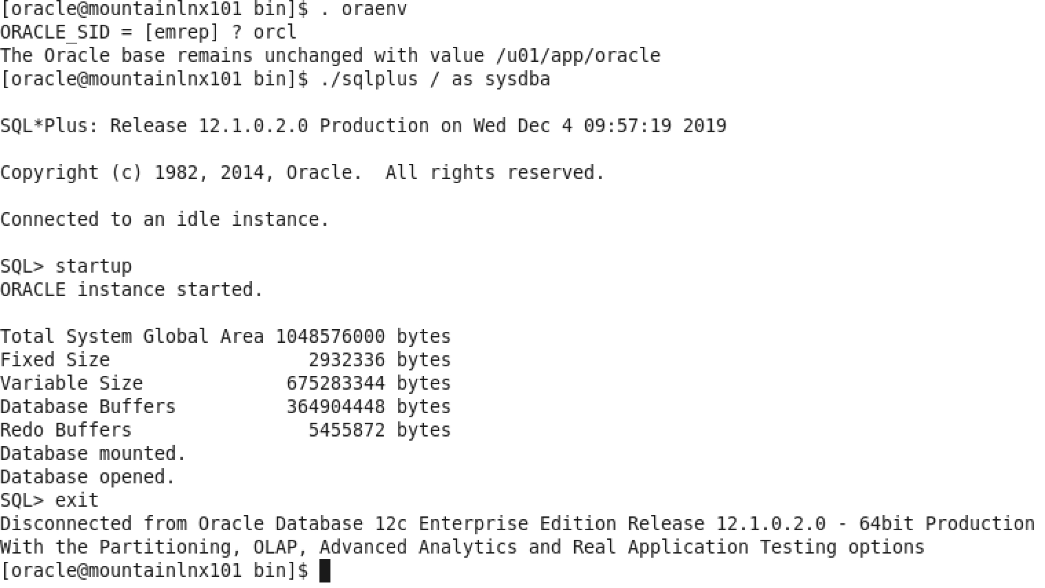 Comandos Linux básicos para un Oracle DBA