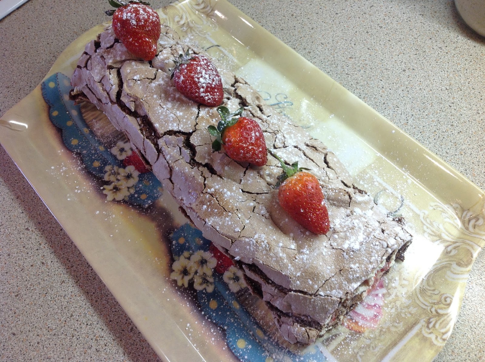 This Muslim Girl Bakes: Chocolate Meringue Roulade