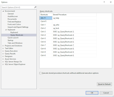 sp_QueryShortcuts - setup and how to use them