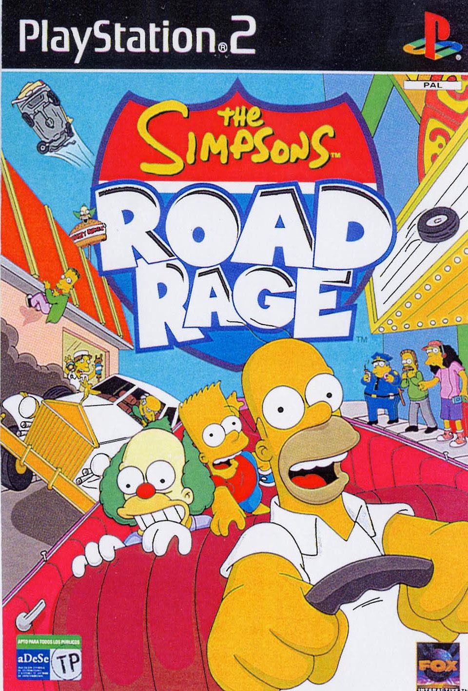 The Keyhole of my Mind: PRESS START # 6: The Simpsons Road Rage (PS2)