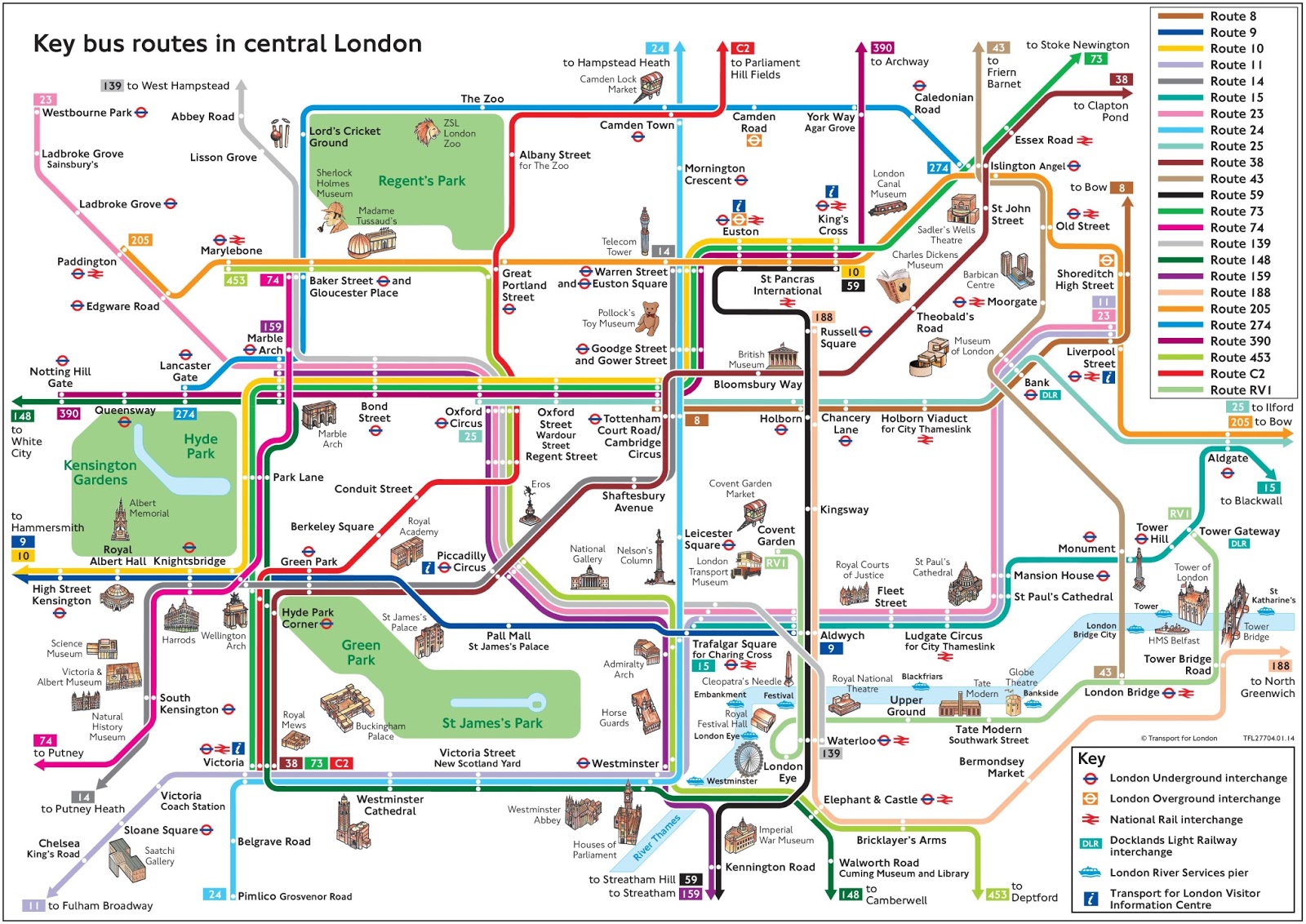 London Travel Map - Riset