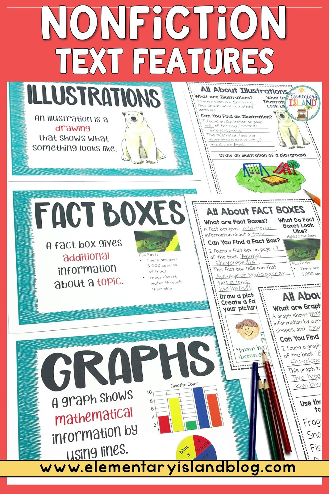 How to Engagingly Teach Nonfiction Text Features • Elementary Island