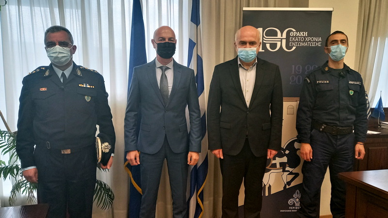 Επίσκεψη του νέου Διοικητή της Αστυνομικής Ακαδημίας στον Περιφερειάρχη ...