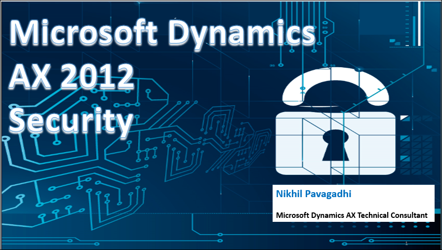 Nikhil On Ms Dynamics Ax Ms Dynamics Ax 2012 Security Framework Presentation