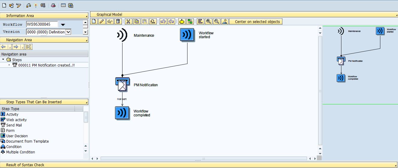 SAP ABAP: Simple Workflow to sent mail to initator