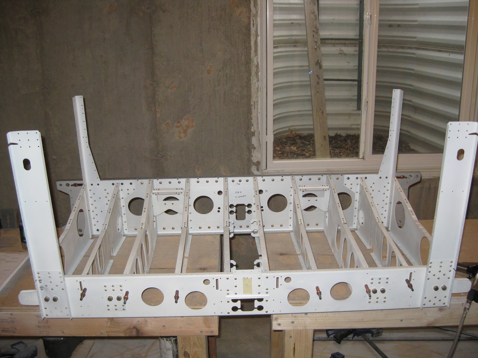 E's Van's RV-14A: Fuselage: Forward mid fuselage bulkheads. Replaced.