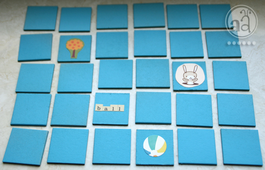 selfmade toys: a memory game | artsy ants