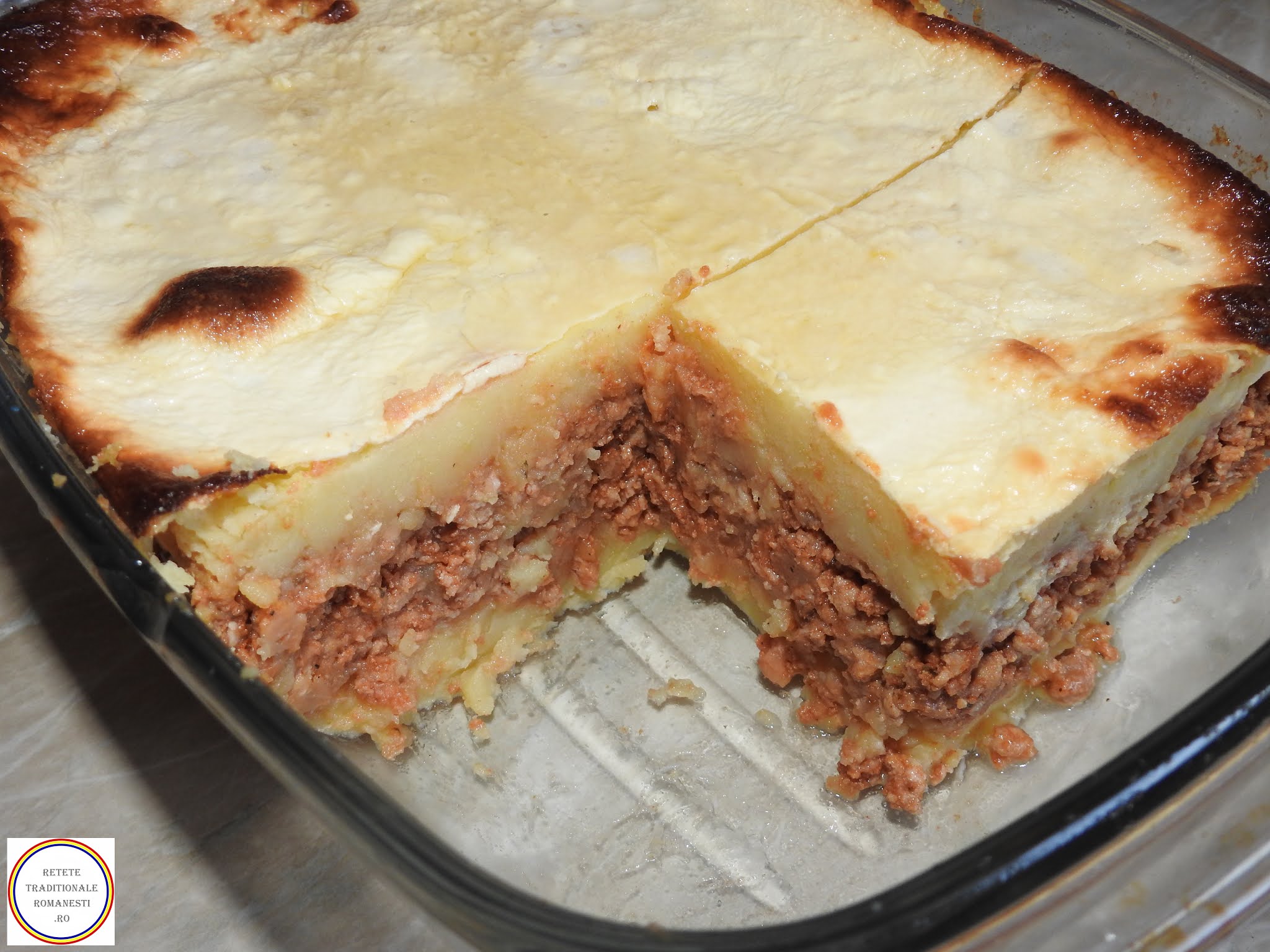 Musaca de cartofi piure reteta | Retetetraditionaleromanesti.ro