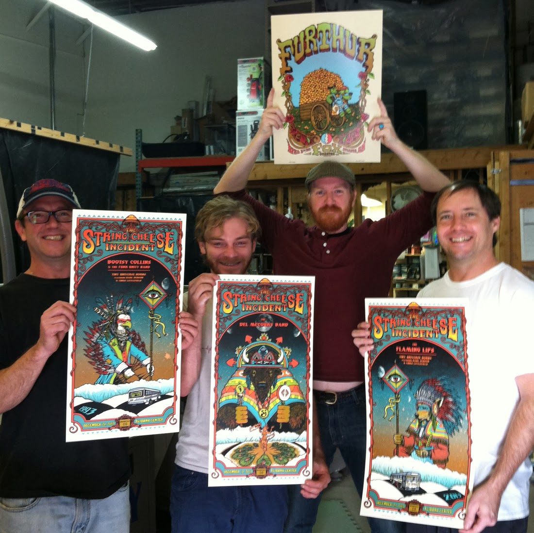 INSIDE THE ROCK POSTER FRAME BLOG: String Cheese Incident NYE Triptych ...