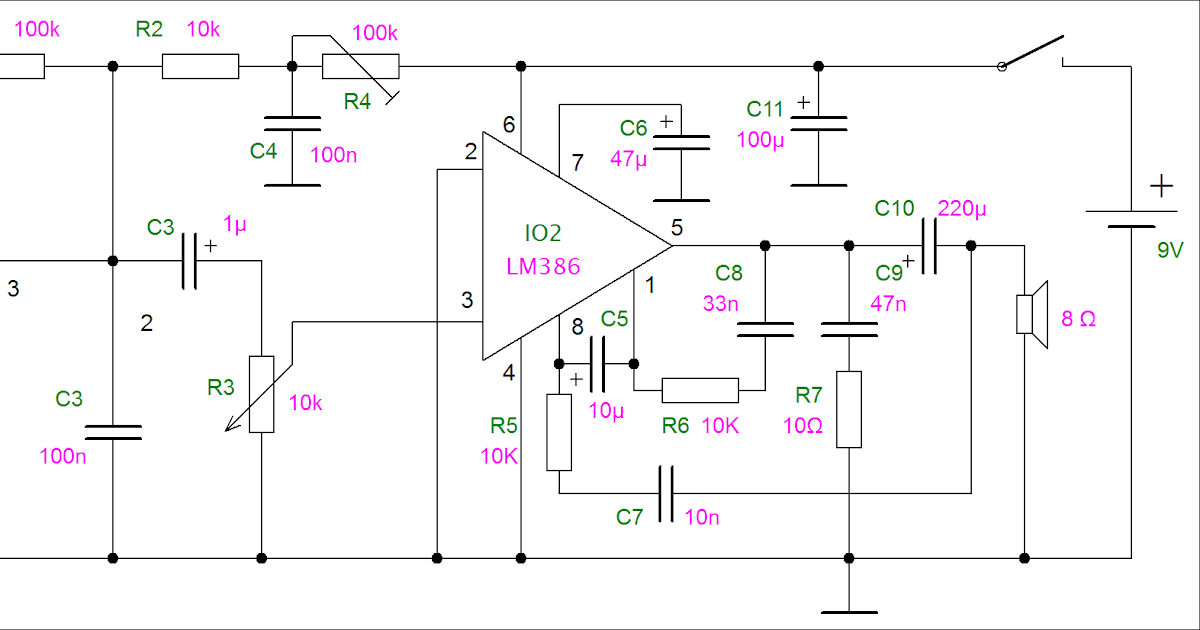 AM přijímač s TA7642 a LM386