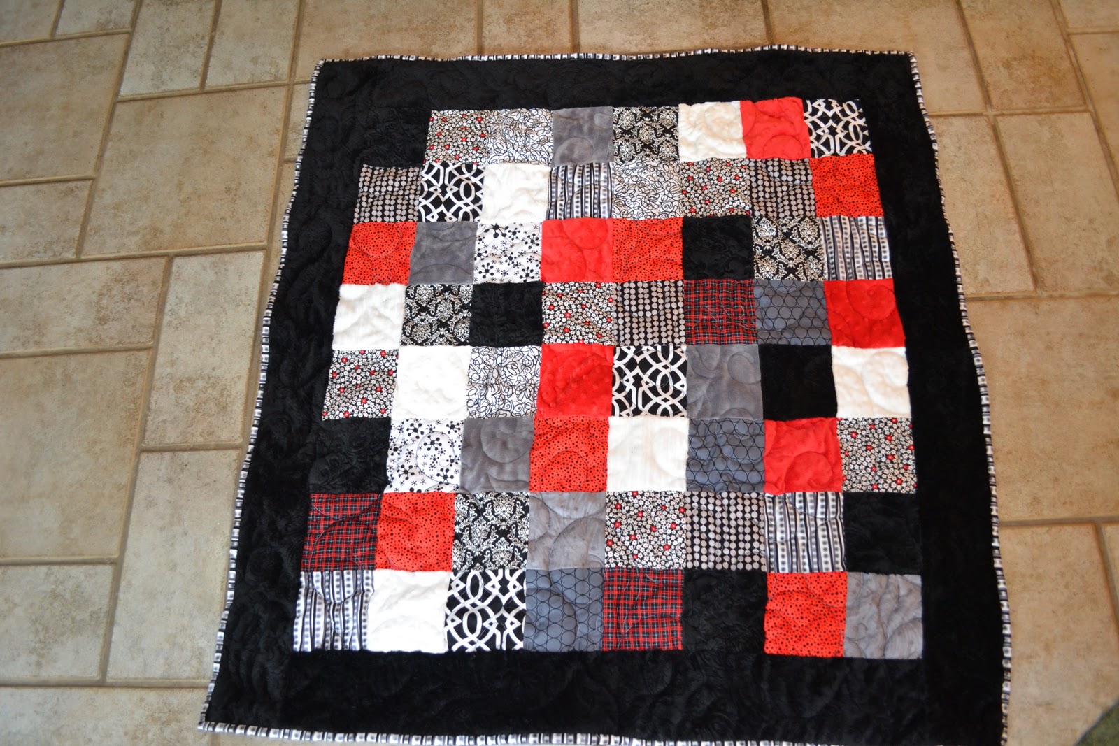 something brought you here: Scrappy Minky Quilt - (Free Pattern!)