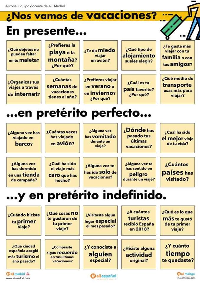 ¡Qué viva el español!: Presente vs. pretéritos