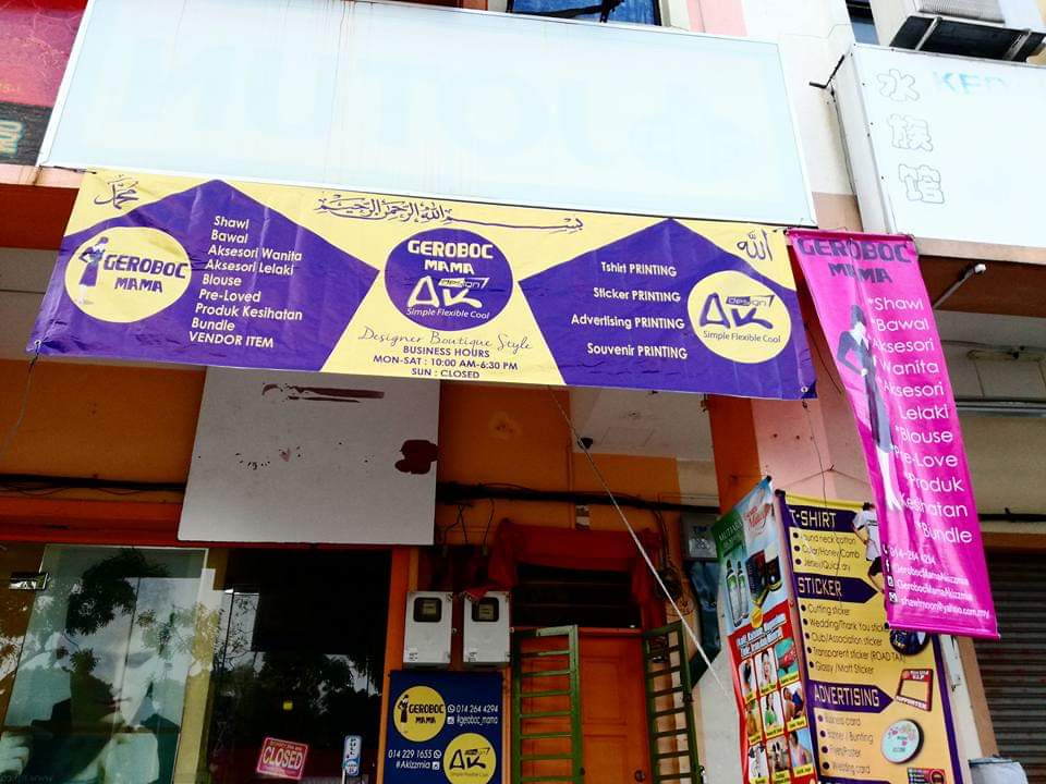 Tempah Banner dan Bunting: Contoh PRINT Banner