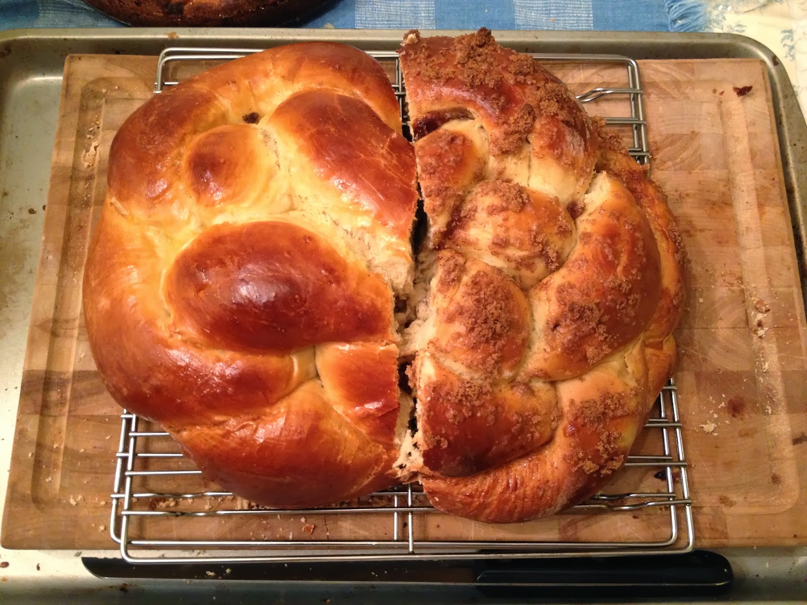 Working Out and Eating In: Challah - three versions