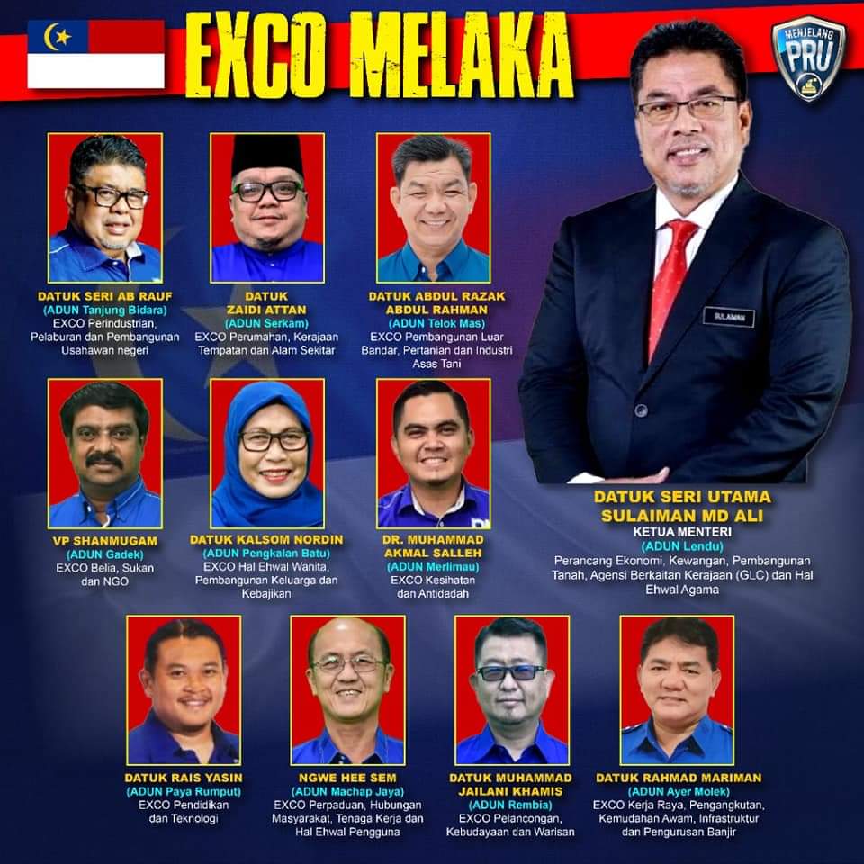 Ab Rauf antara lapan muka baru dilantik sebagai Exco Melaka - Tun Carlos