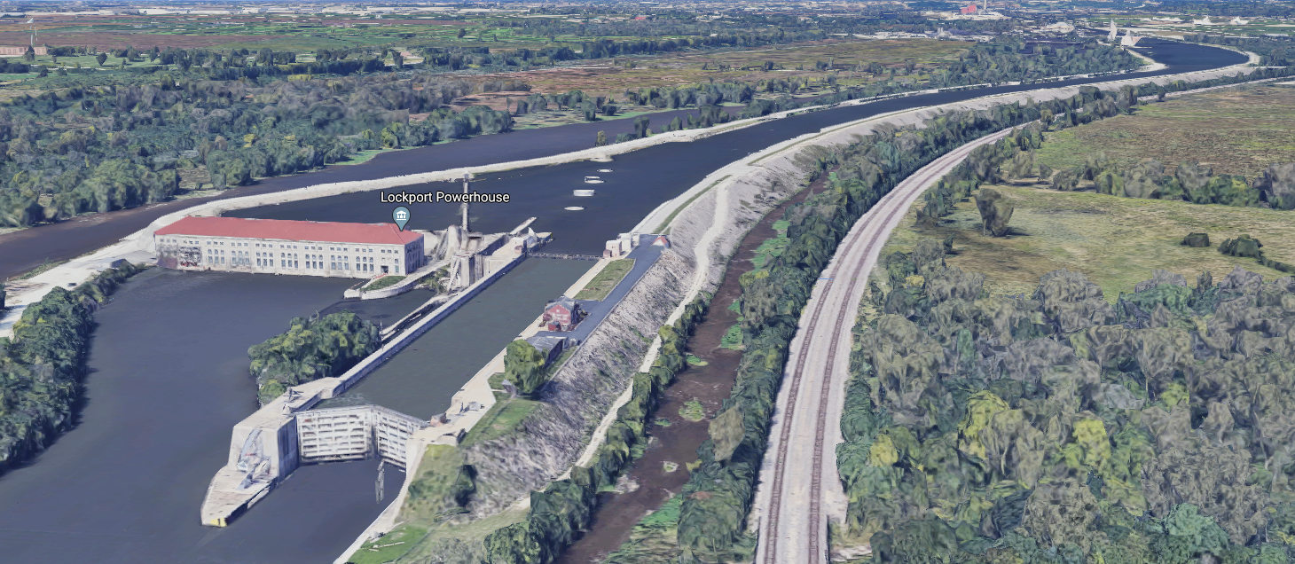 Industrial History: MWRD: CS&SC Extension, Creating a 40' Head for the ...