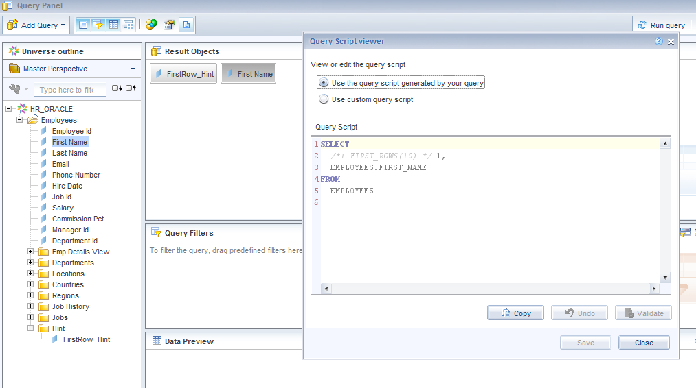 BusinessObjects, Oracle & Sql Tips: BusinessObjects-How to use Oracle ... BusinessObjects, Oracle & Sql Tips: BusinessObjects-How to use Oracle ...