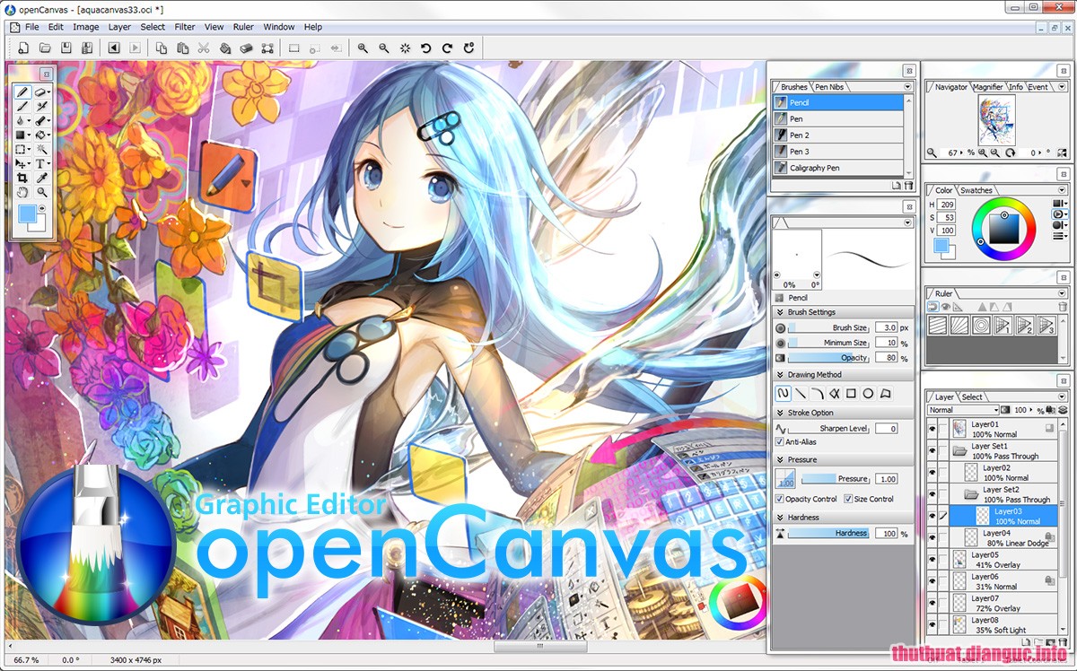 Download OpenCanvas 7.0.15 Full Cr@ck – Phần mềm đồ họa ảnh mạnh mẽ ...