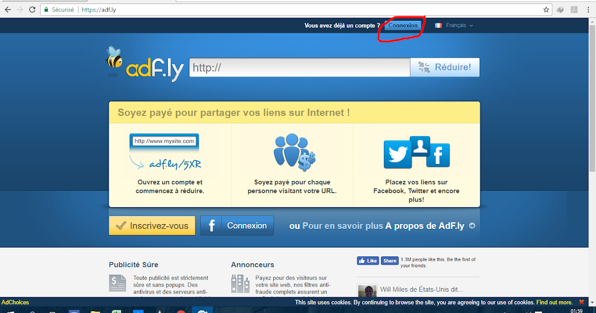 شرح كيفية التسجيل في احسن موقع لاختصار الروابط و الربح من الانترنت Adfly