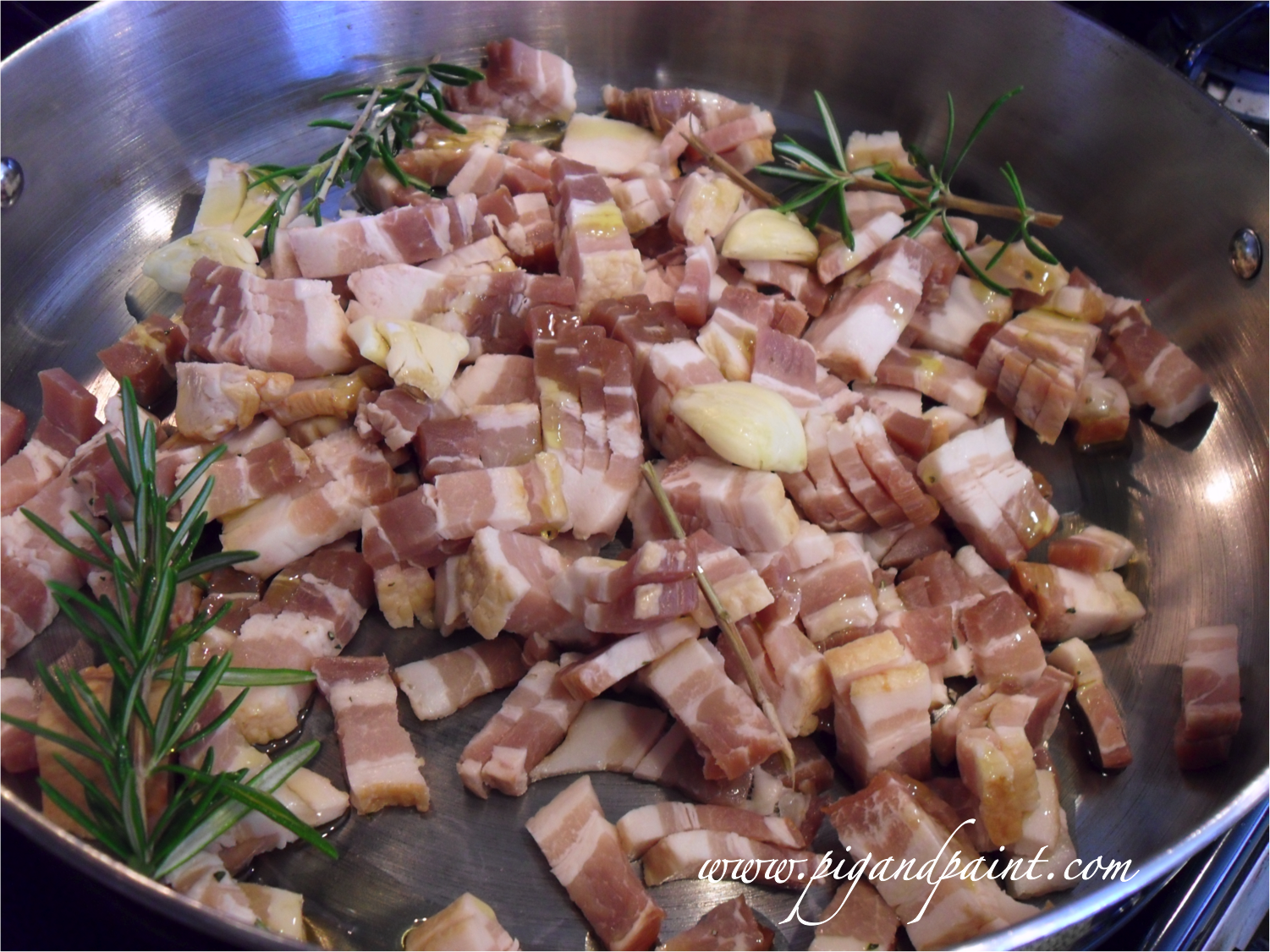 Baked Potato Bar Nouveau {the birth of Garlic Rosemary Bacon Bits}