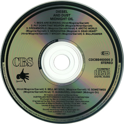 1987 Diesel And Dust - Midnight Oil - Rockronología