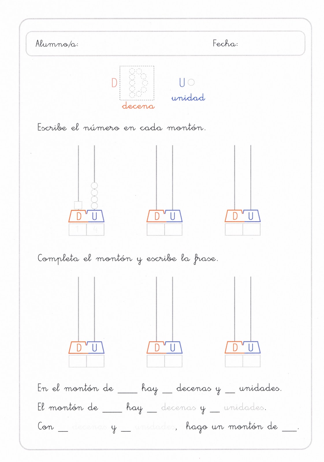 Actividades de 1º de Primaria