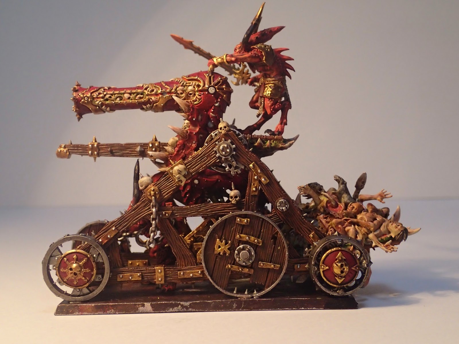 The Greater Army of Khorne: Converted Skull Cannon of Khorne