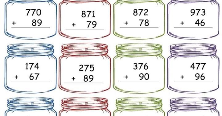 ADDITION WORKSHEETS ( Jar & Hat design) - The Teacher's Craft