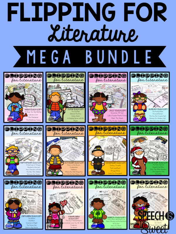 February Literature Flip Books! - Speech is Sweet