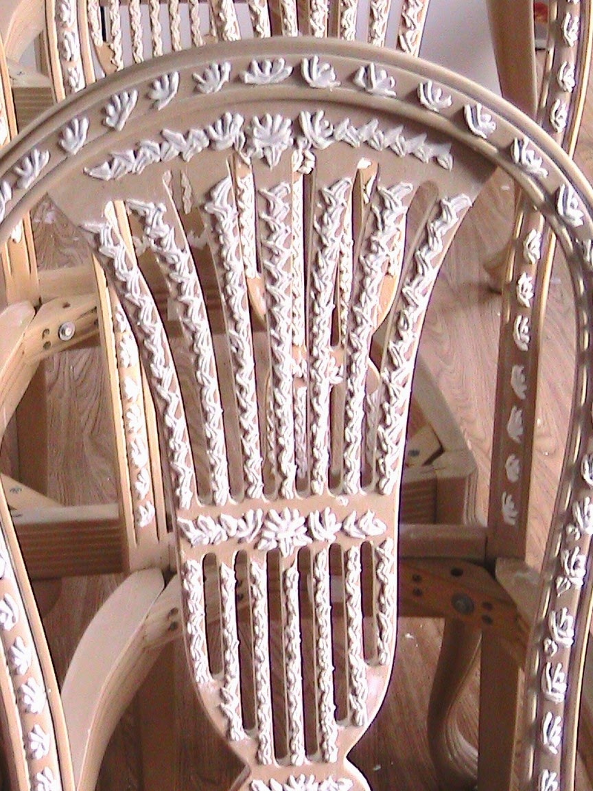 Katty's Cosy Cove: Making Furniture Appliques On My Chairs