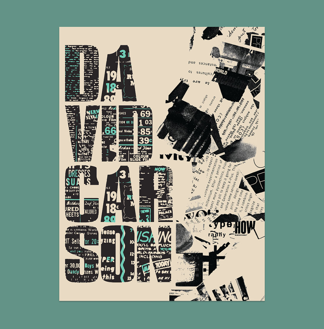 Artist of the day: Artist of the day, July 25: David Carson, American ...