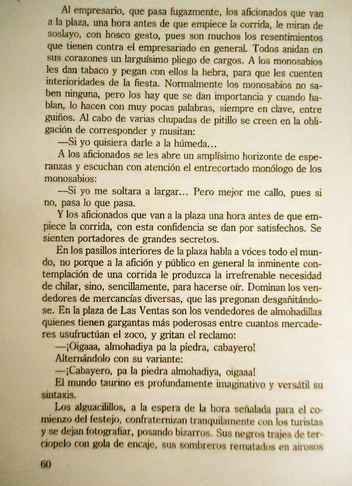 EL DESJARRETE DE ACHO: EL AFICIONADO ES UN BENDITO