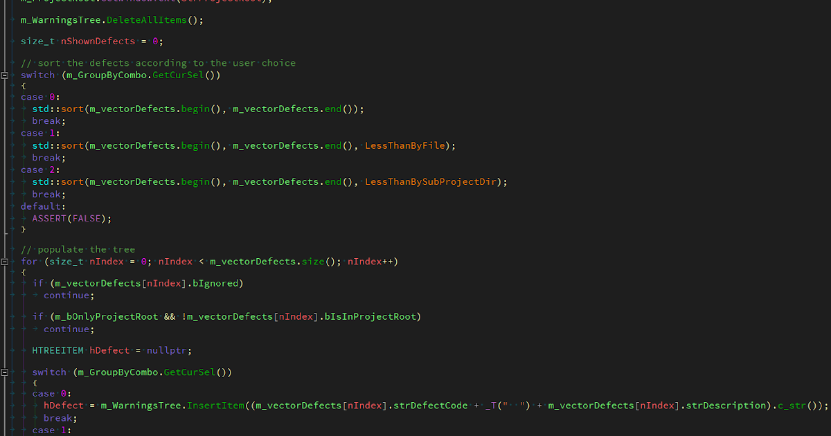 Dimitar Mirchev Blog on C++: Code colorization