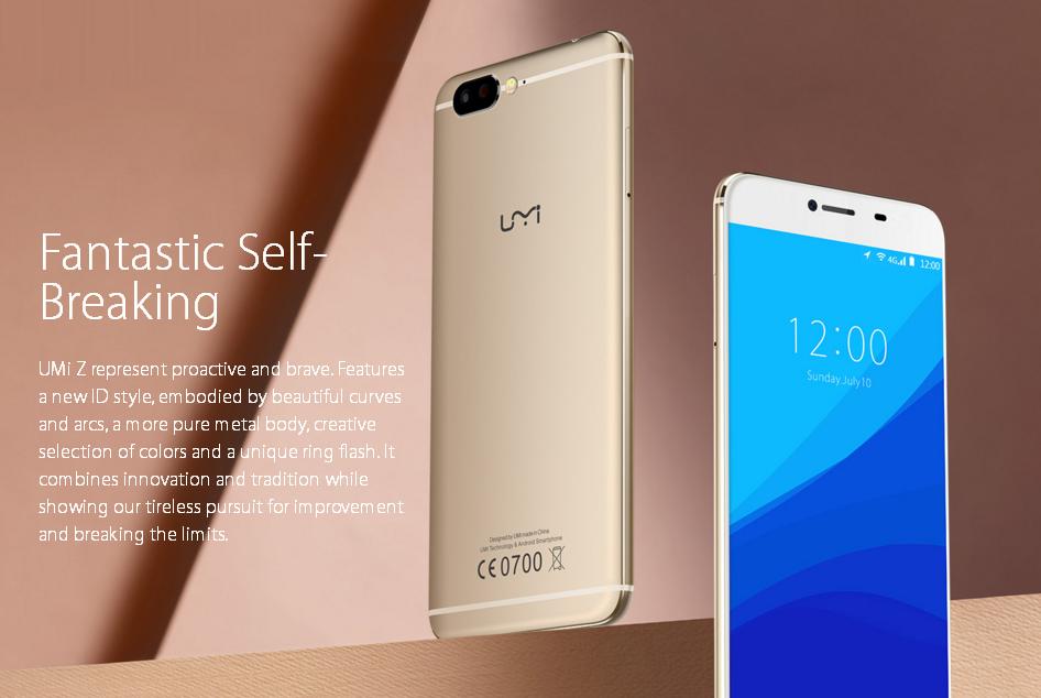Smartphone UMI Z, 5.5 Inch, 4GB RAM, 32GB ROM, MediaTek Helio X27, Deca ...