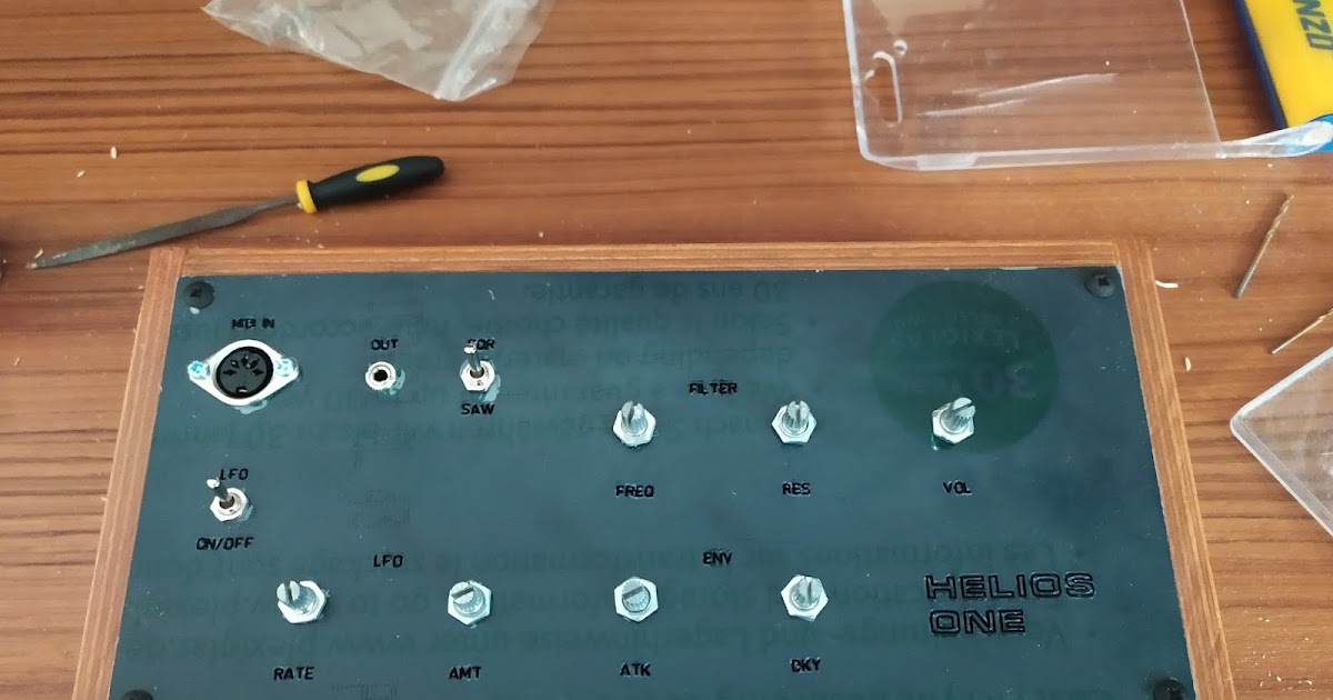 Blog Hoskins: MIDI controlled Arduino Synth DIY Guide Nearly Ready