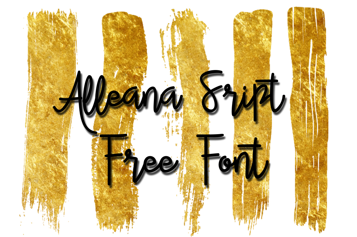DLOLLEYS HELP: Alleana Script Free Font