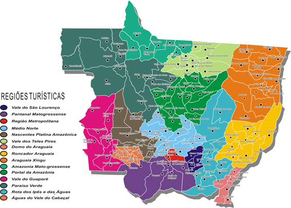 Roteiros Turísticos de Mato Grosso: PÓLOS E REGIÕES TURÍSTICAS DE MATO ...