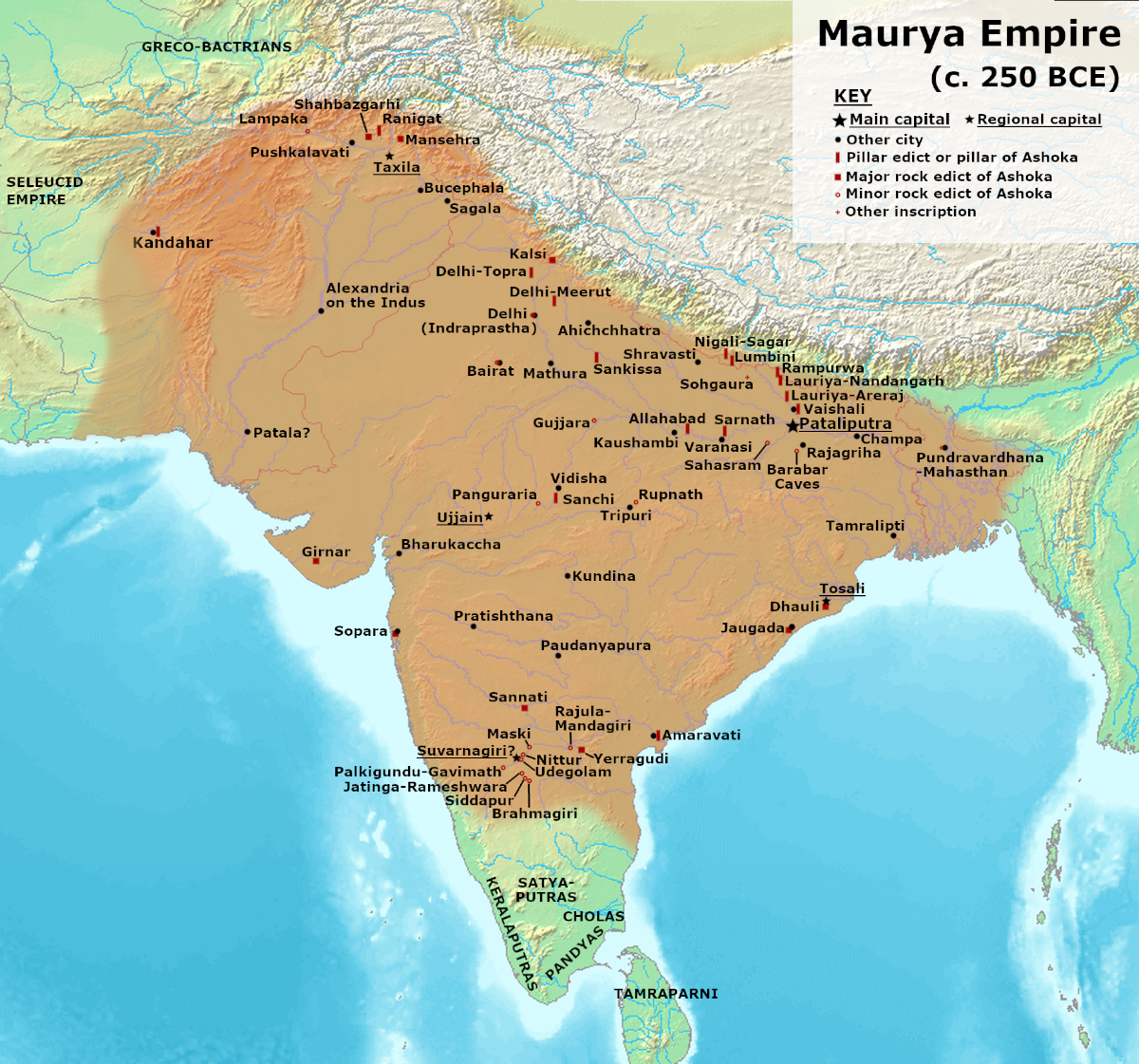The Rise and Downfall of Mighty Mauryan Empire : Bindusara and Ashoka