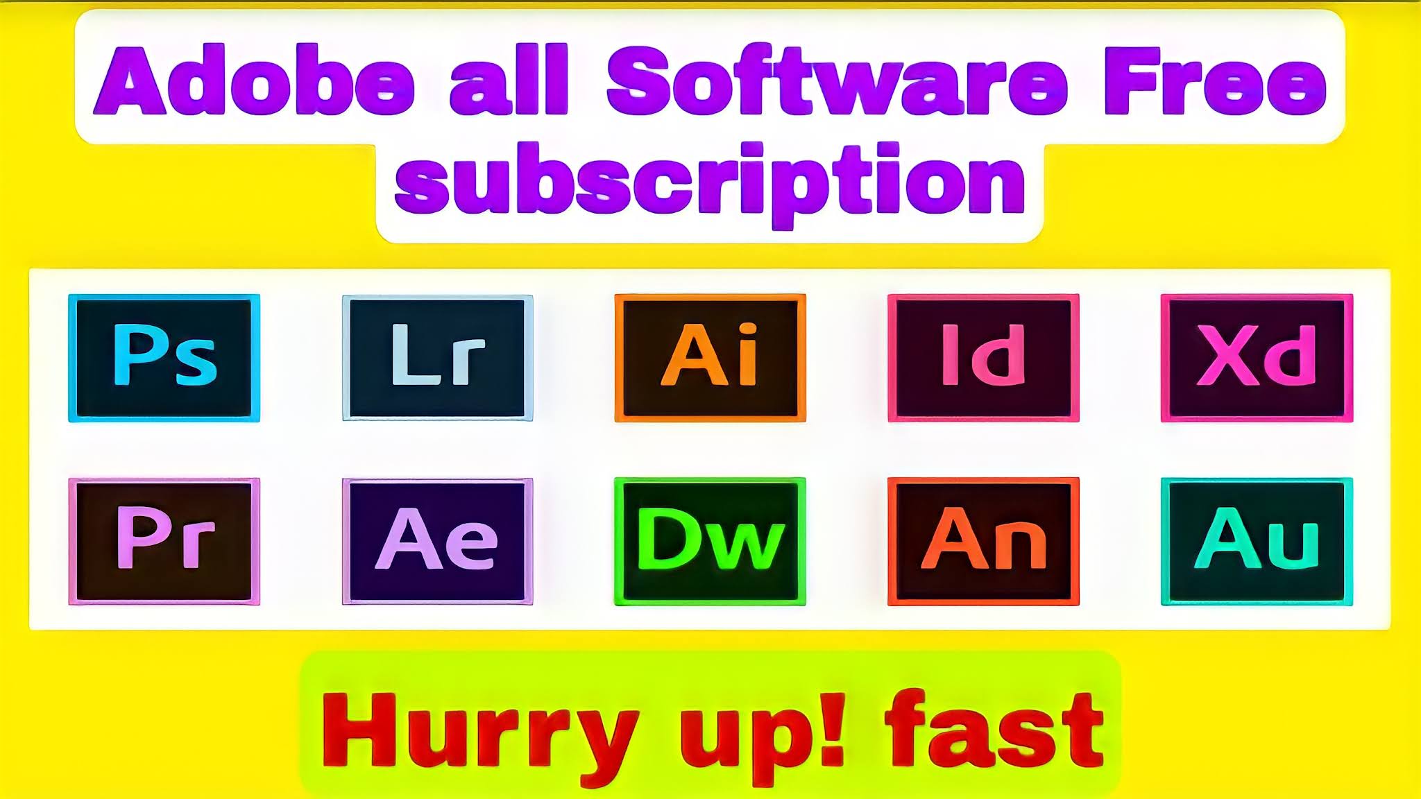 Adobe All Software With Free Subscription