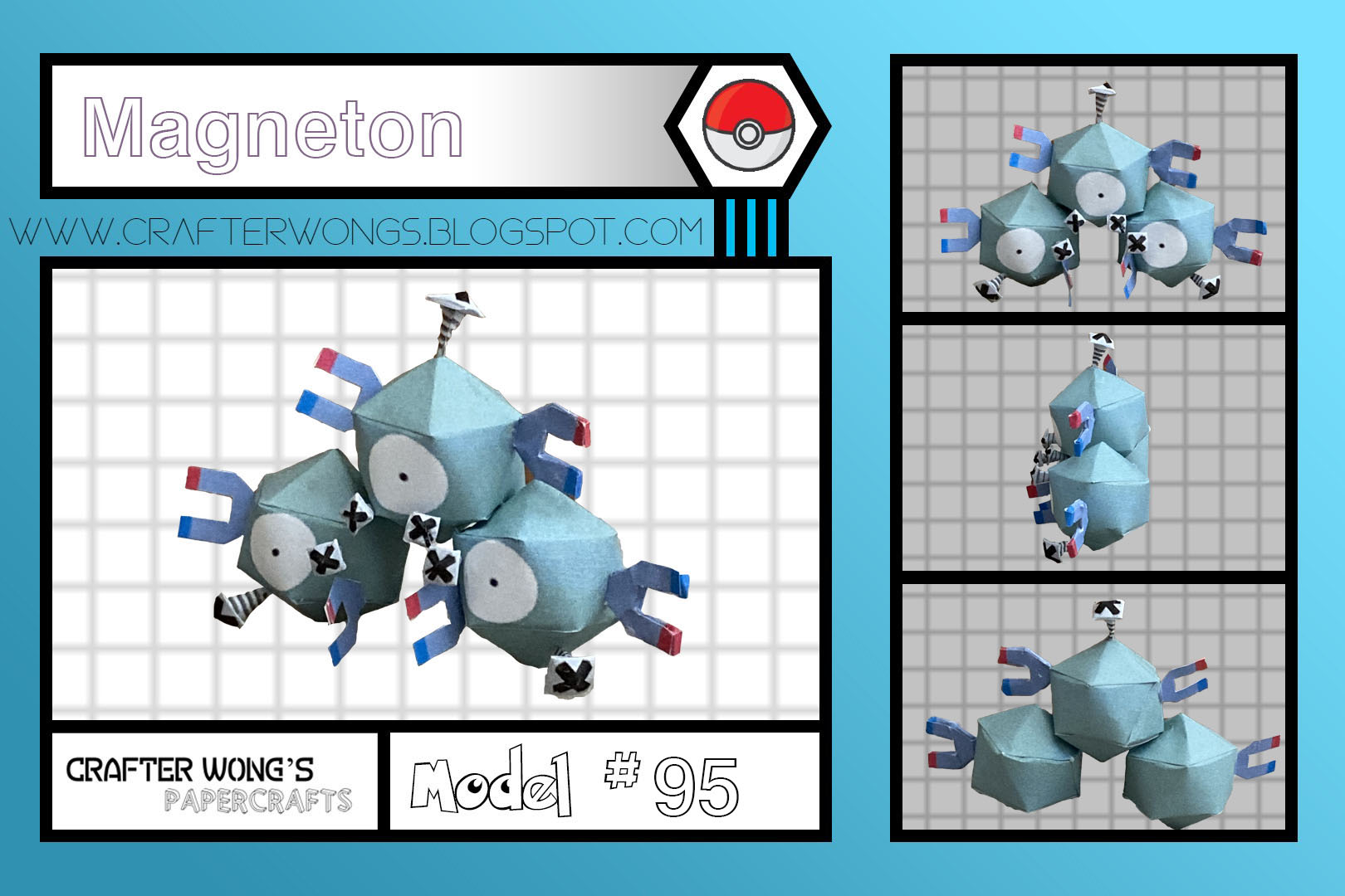 Crafter Wong's Papercraft: Chibi Magneton
