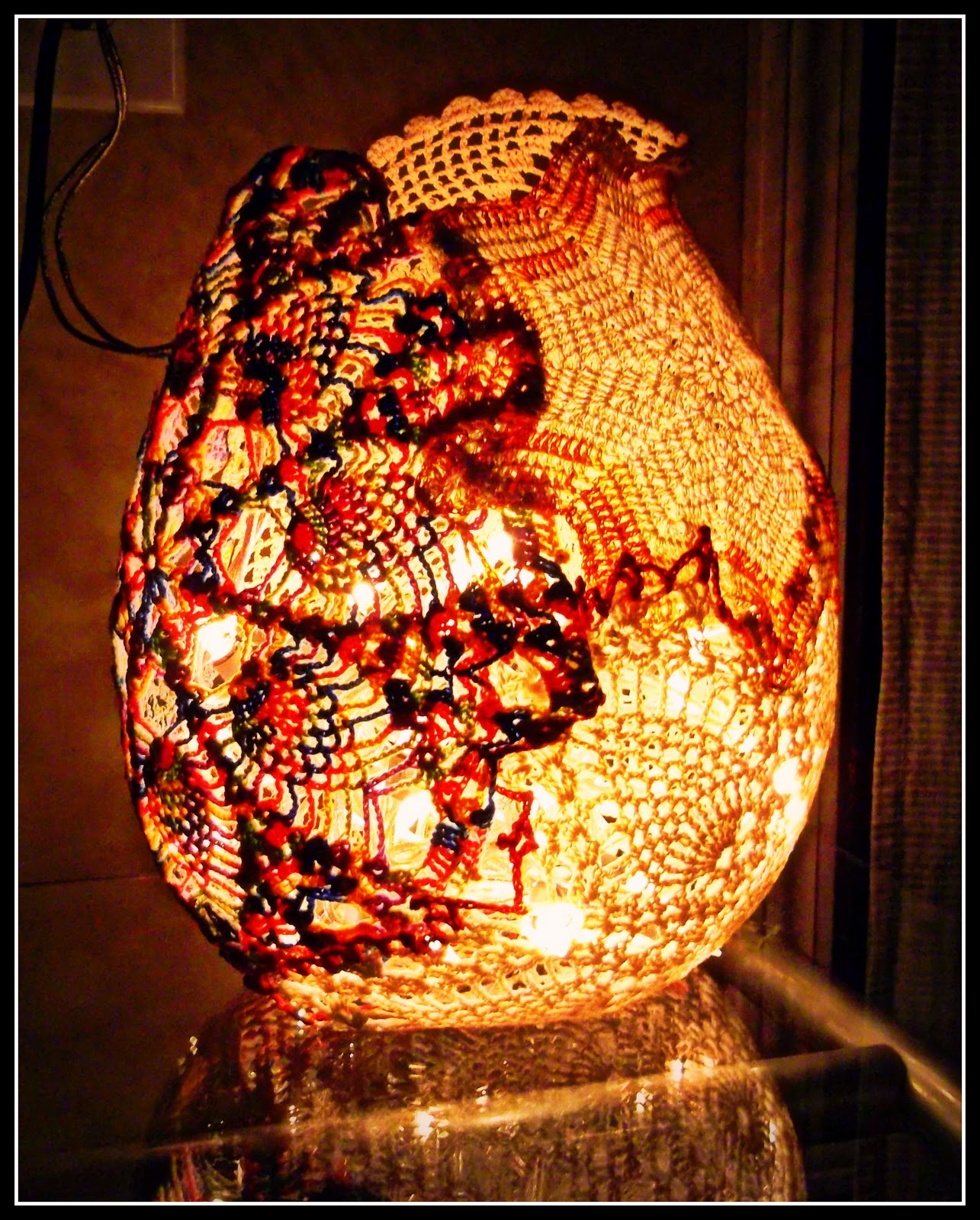 365 do-overs: Day 274 October 8 doily lamp