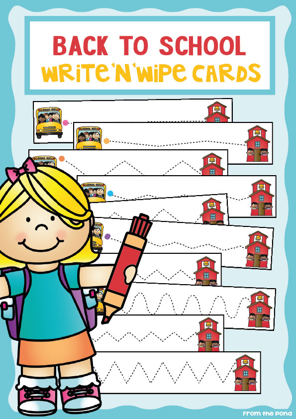 Prewriting for Back to School | From the Pond