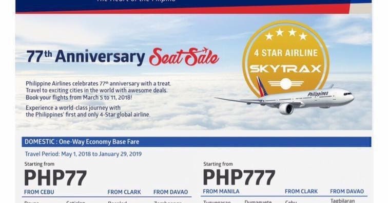 Philippine Airlines - Promo Tickets and Seat Sale