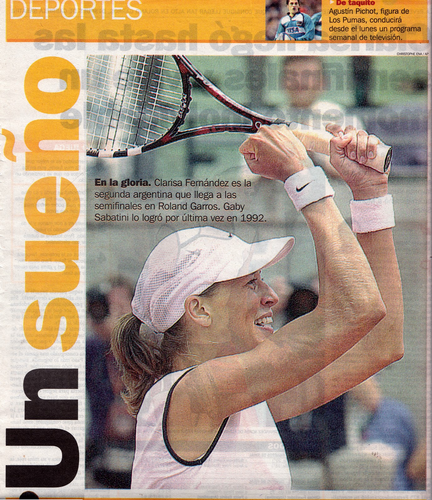 Tenistas Argentinas: Replay The Point: Clarisa Fernández, semifinalista ...