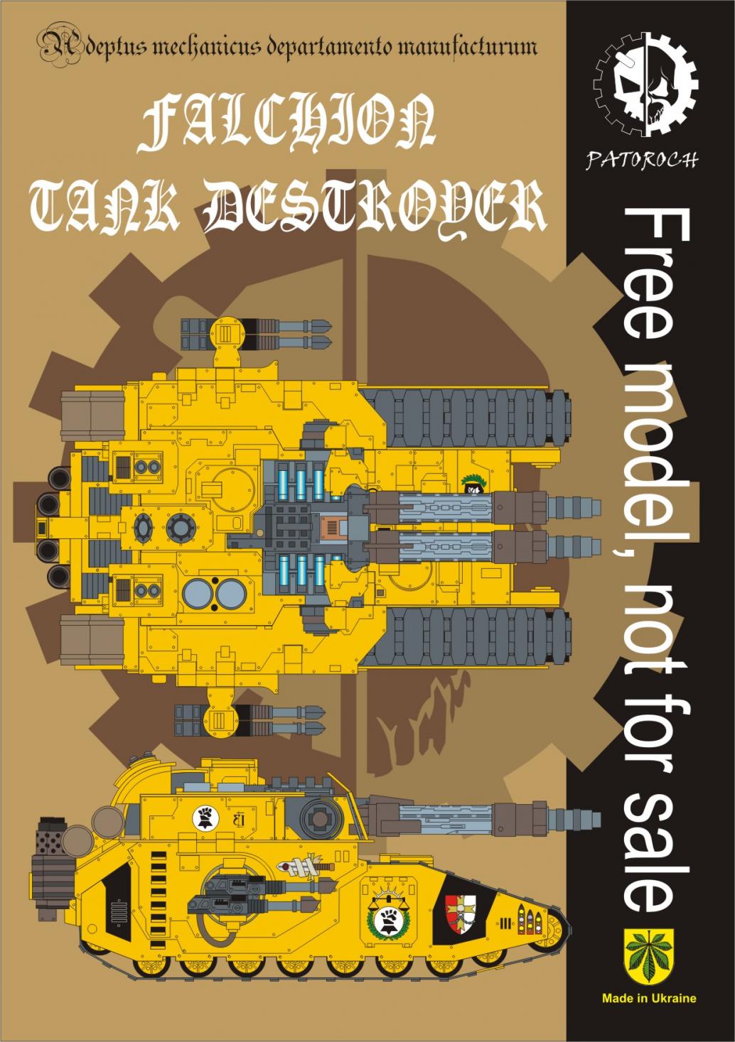 Paper Wargames: 40K Falchion Tank Destroyer