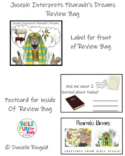 Joseph Interprets Pharaoh's Dreams Review Bag | Bible Fun For Kids