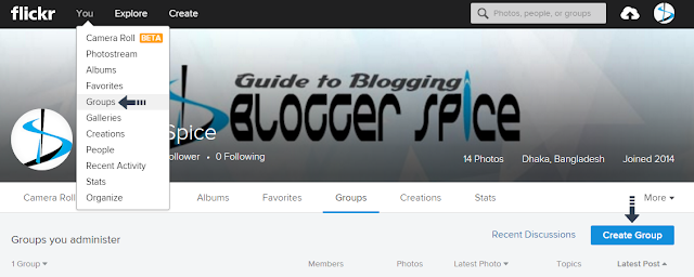 How To Create A Flickr Group for Your Blog? - BloggerSpice: SEO ...